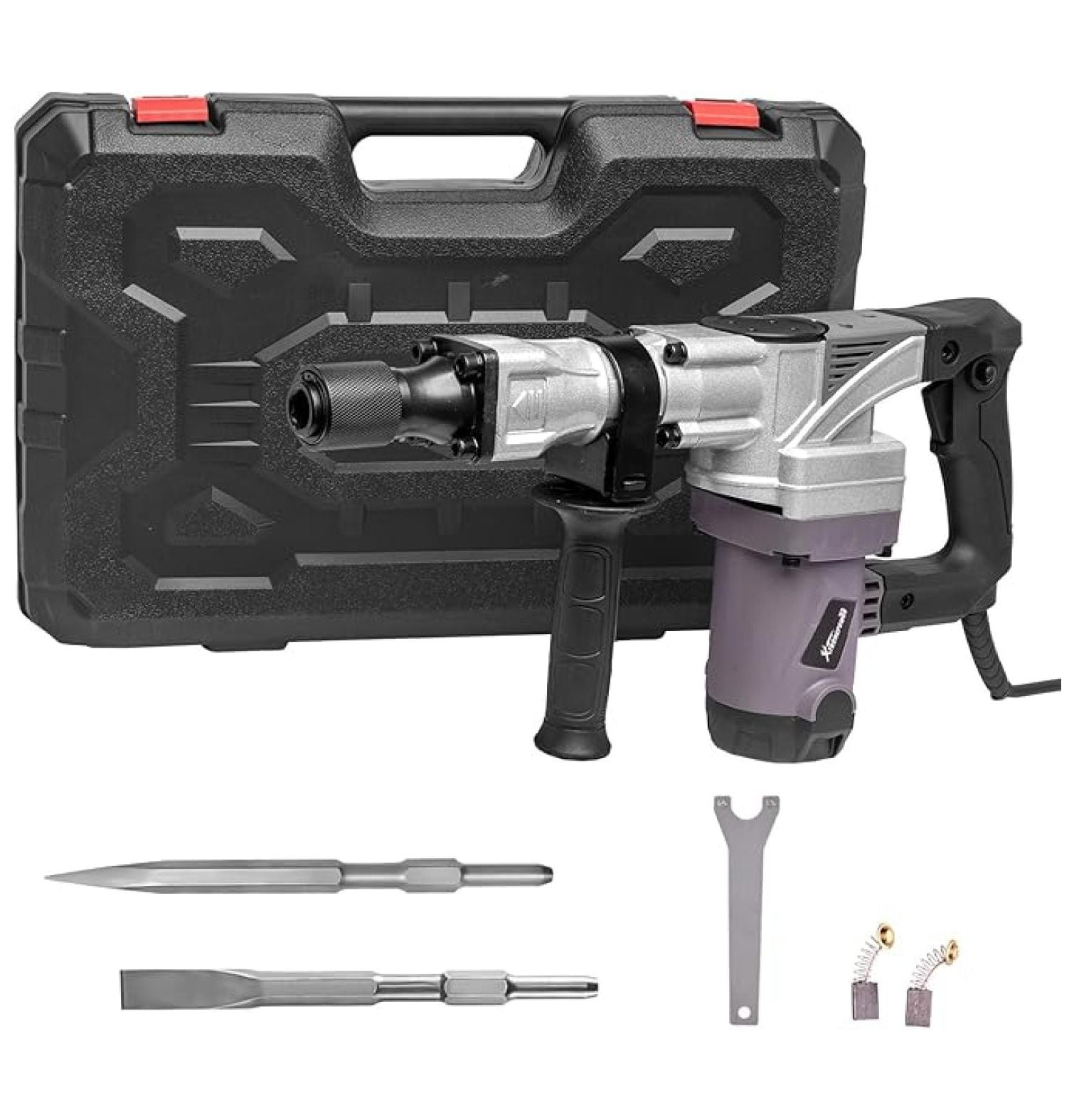 1400W Demolition Electric Jack Hammer Point & Flat Chisel Bits Set 3000 ...