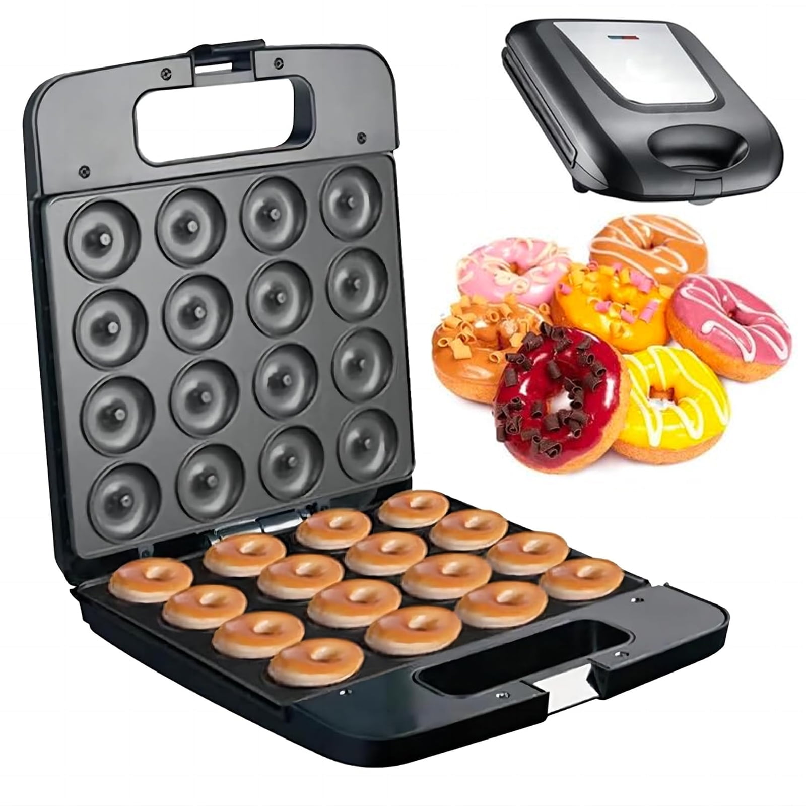 SAVALETOR Mini Donut Maker,Non Stick Donut Maker Machine,Mini Pancake ...
