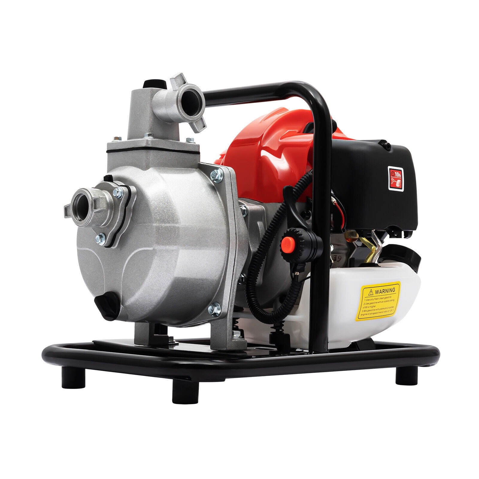 1400W Portable Gas-Powered Water Pump, 1 inch 1.7HP 2Stroke, 6500r/min ...