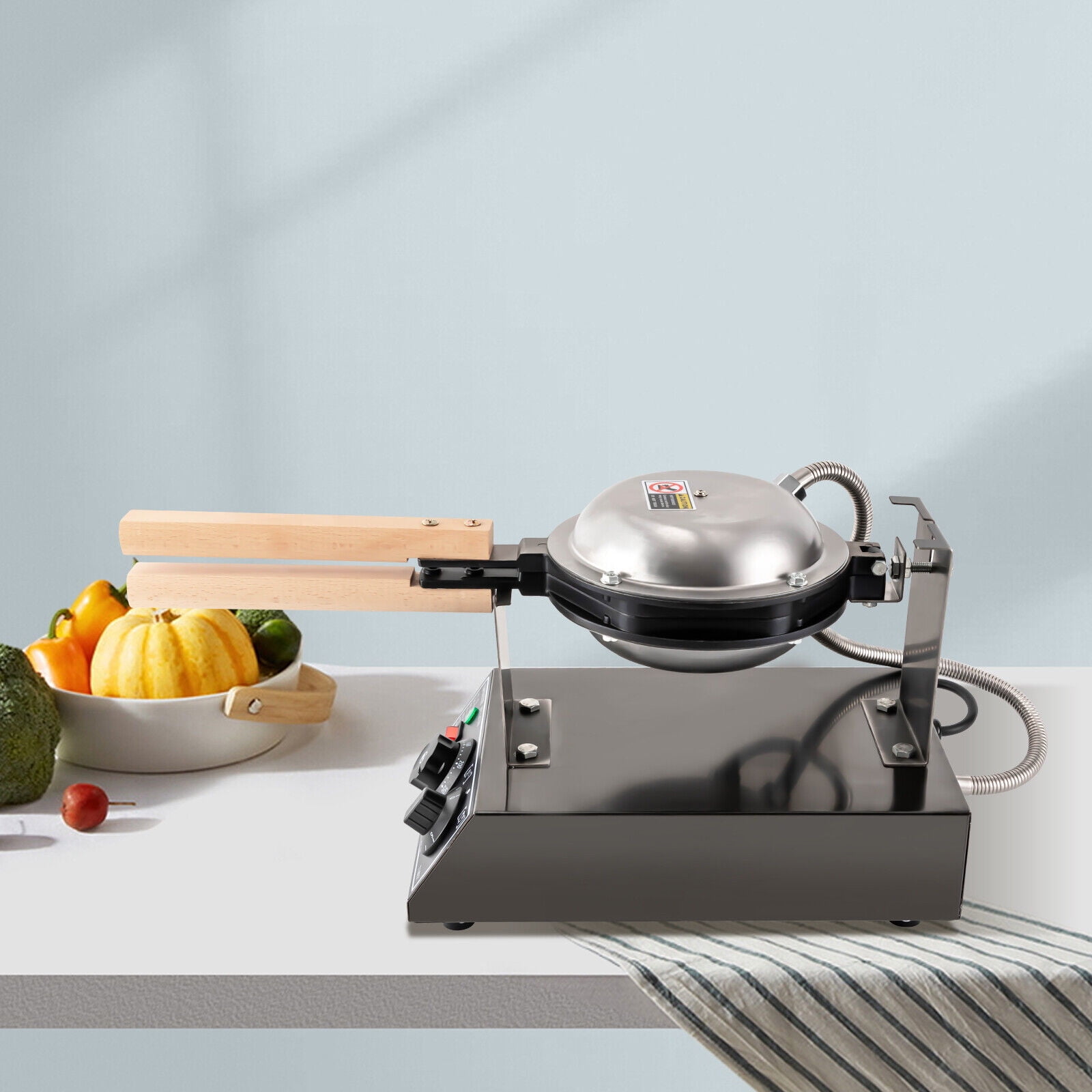 1400W Non-stick Electric Bubble Waffle Maker Pancake Making Waffle ...