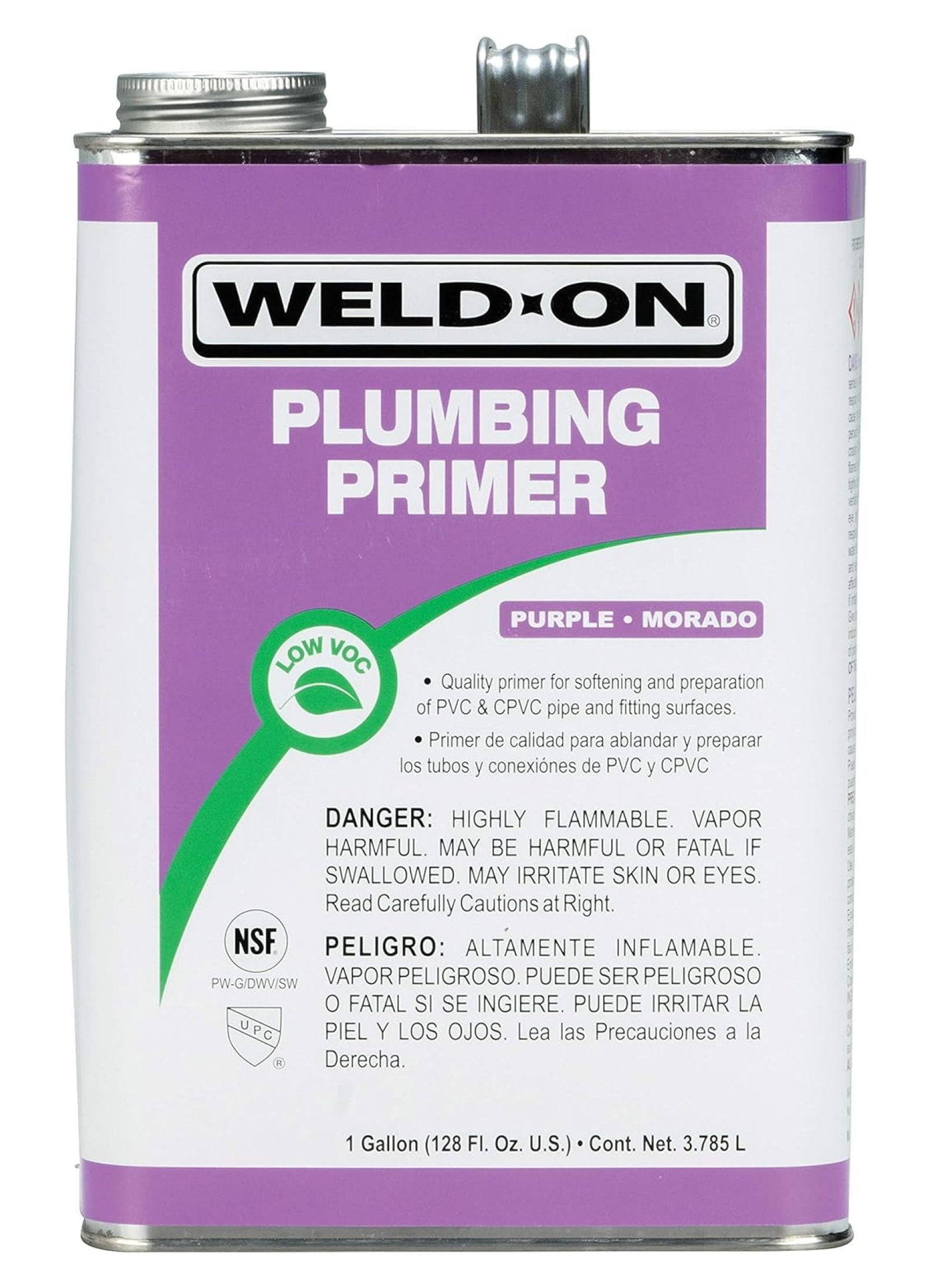 14024 Plumbing PVC/CPVC Primer - Fast Acting and Low VOC, , 1 Gallon ...