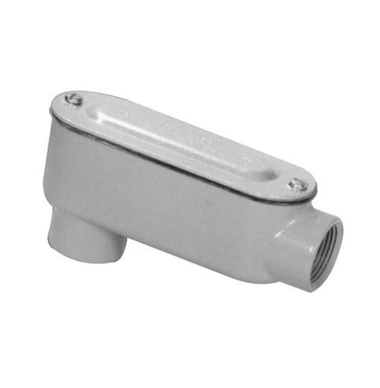 14053 Rigid Conduit Body, Aluminum, Type LB, Threaded with Cover and Gasket, 1-1/4-inch Thread ...