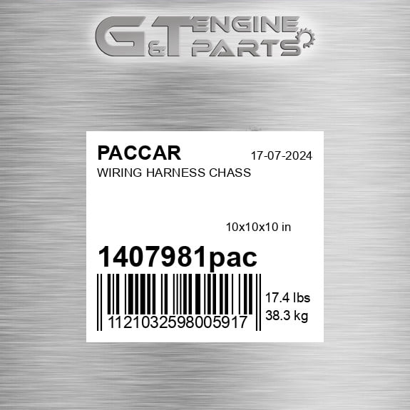 1407981PAC WIRING HARNESS CHASS fits Paccar (New OEM) - Walmart.com
