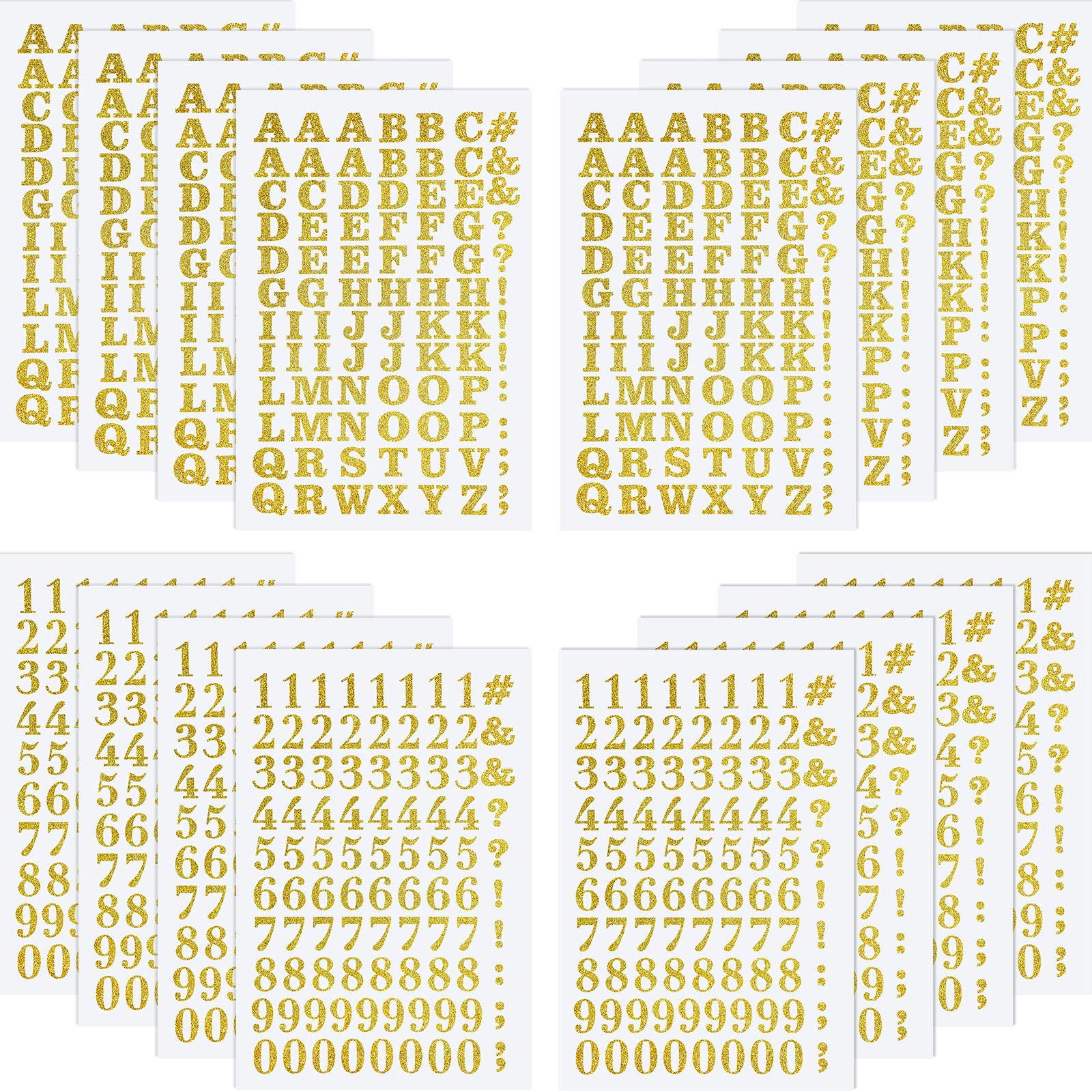 1408 Pieces Iron on Letters and Numbers 0.75 Inch Heat Transfer Letters ...