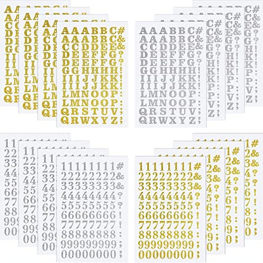 1408 Pieces Iron on Letters and Numbers 0.75 Inch Heat Transfer Letters ...