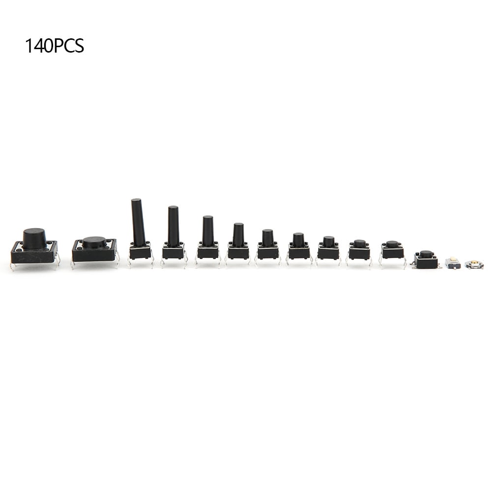 140PCS 14 Value Tactile Micro Push Button Switch SMD DIP Tact Switch ... 140PCS 14 Value Tactile Micro Push Button Switch SMD DIP Tact Switch ...