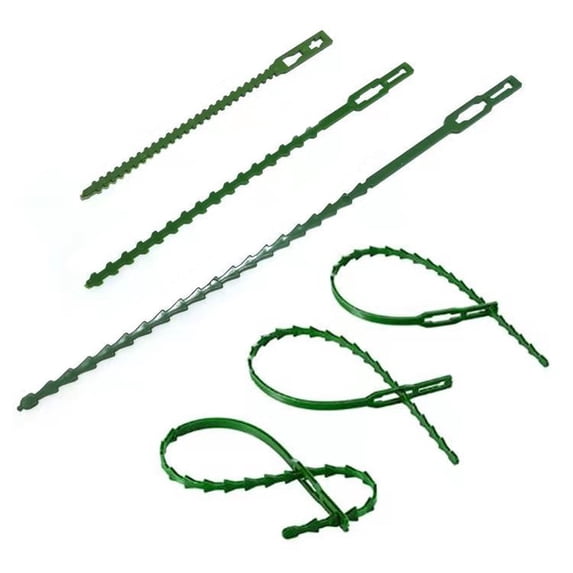 140PCS Adjustable Plant Ties Fishbone Garden Plant Ties, Green Multi ...