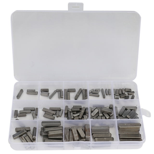 140PCS Professional Parallel Drive Shaft Key Set, Round Ended Feather ...