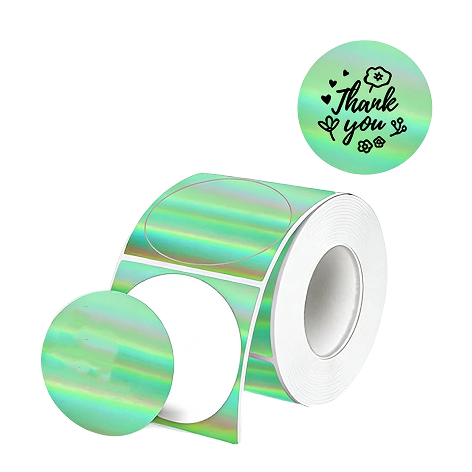 140Pcs Shimmering Round Thermal Sticker 50mm Adhesive Thermal Labels ...