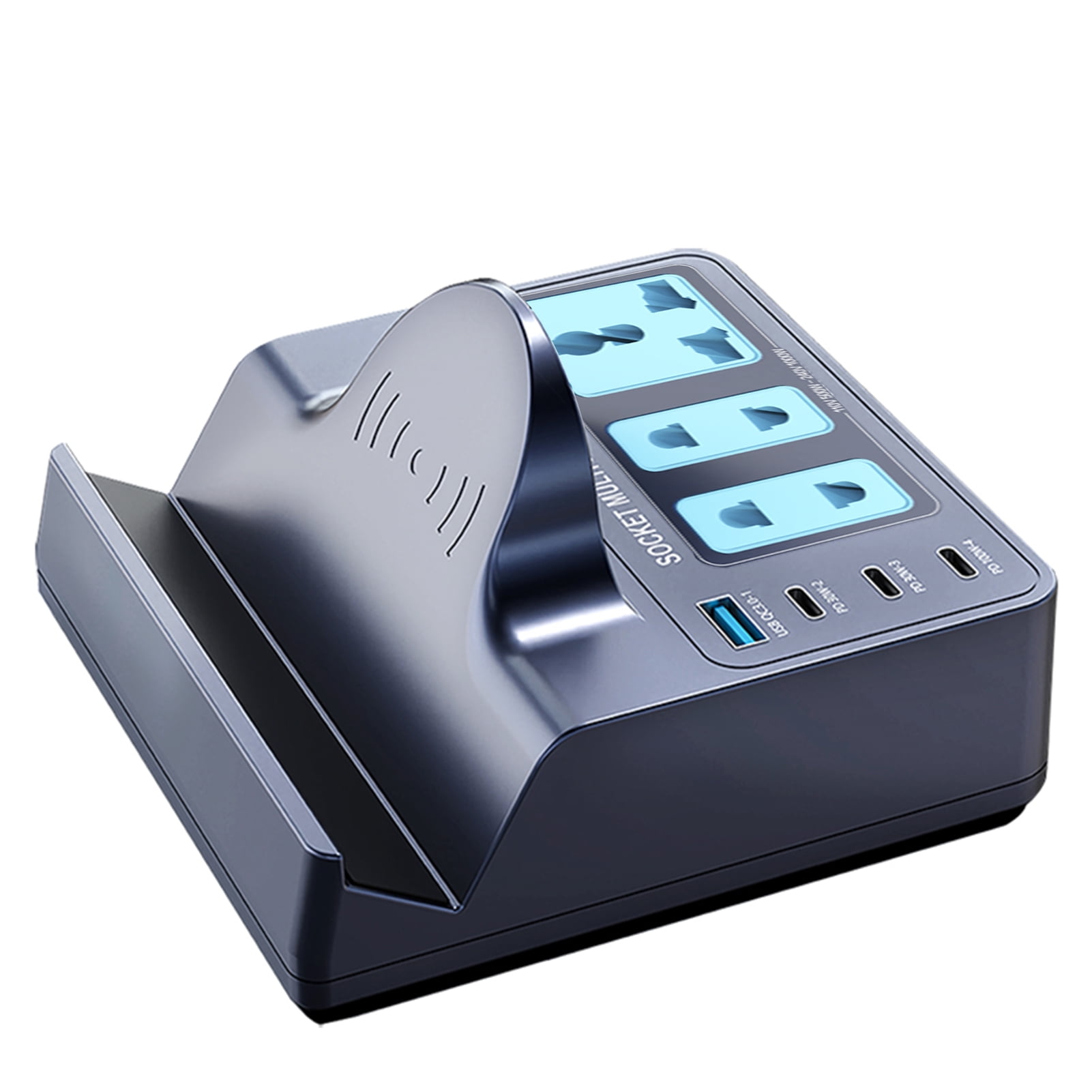 140W Multi Port Charging Station With 1 QC 3 PD Ports 15W Wireless ...