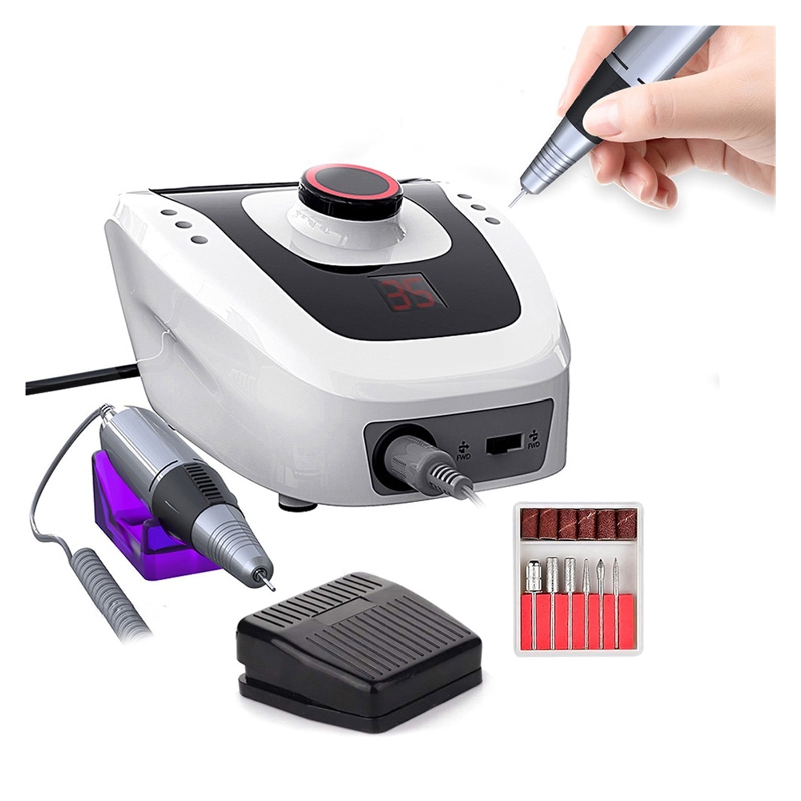 140W Multifunction 3 In1 With 80W VU LED Nail Dryer 30000Rpm Nail Drill ...