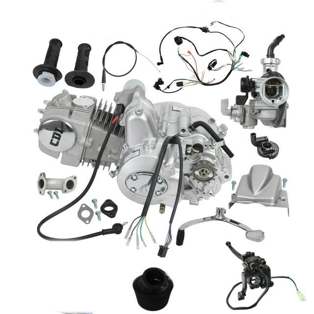 140cc ATV Go Kart Engine Motor Kit Semi Auto Electric Start 4-Stroke ...
