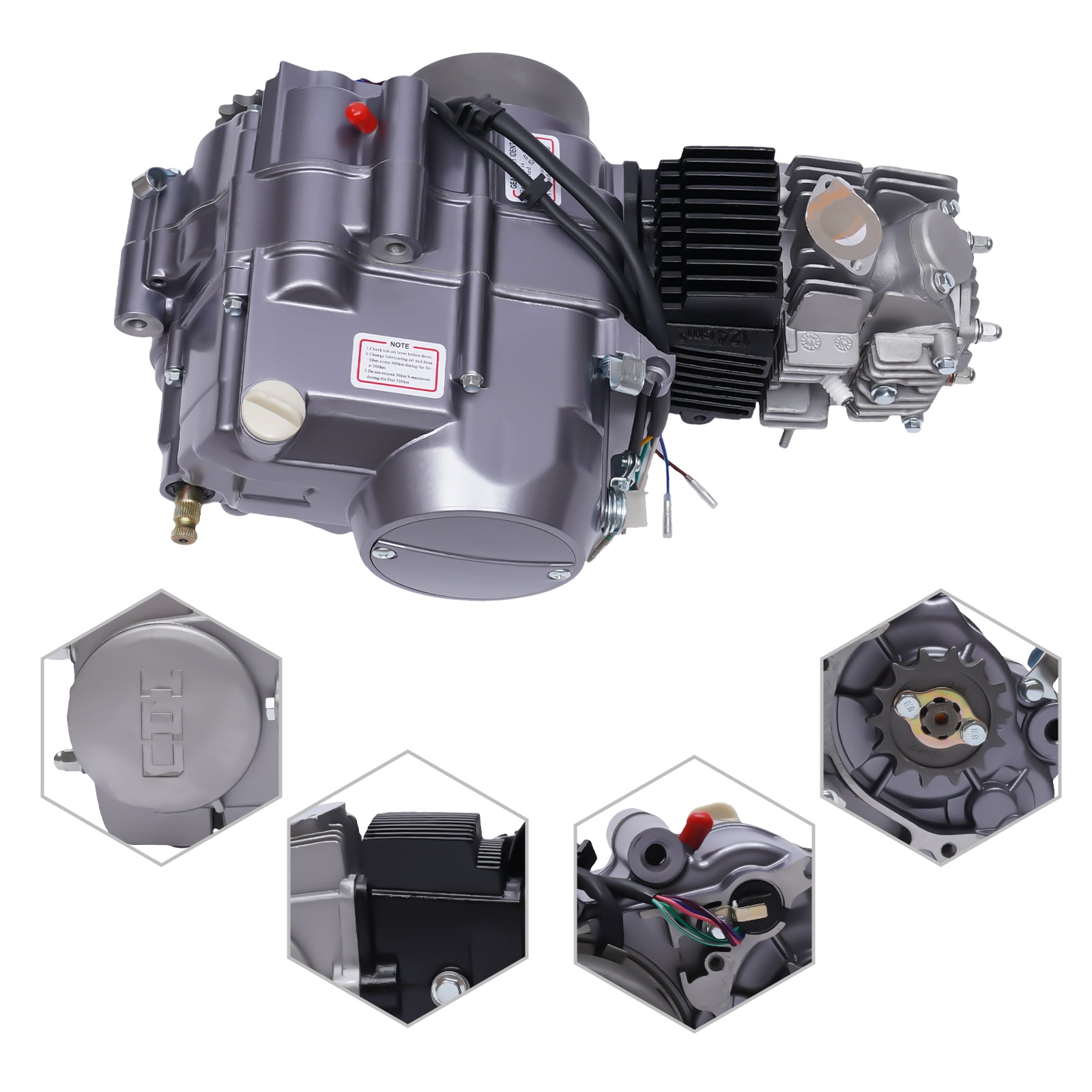 140cc Motor Engine for Honda CRF50, XR50, Z50, Z50R, and More, Single ...