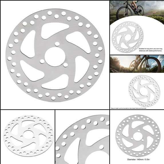 140mm Bike Disc Brake Rotor, Durable Steel, Rust,Resistant, Easy ...