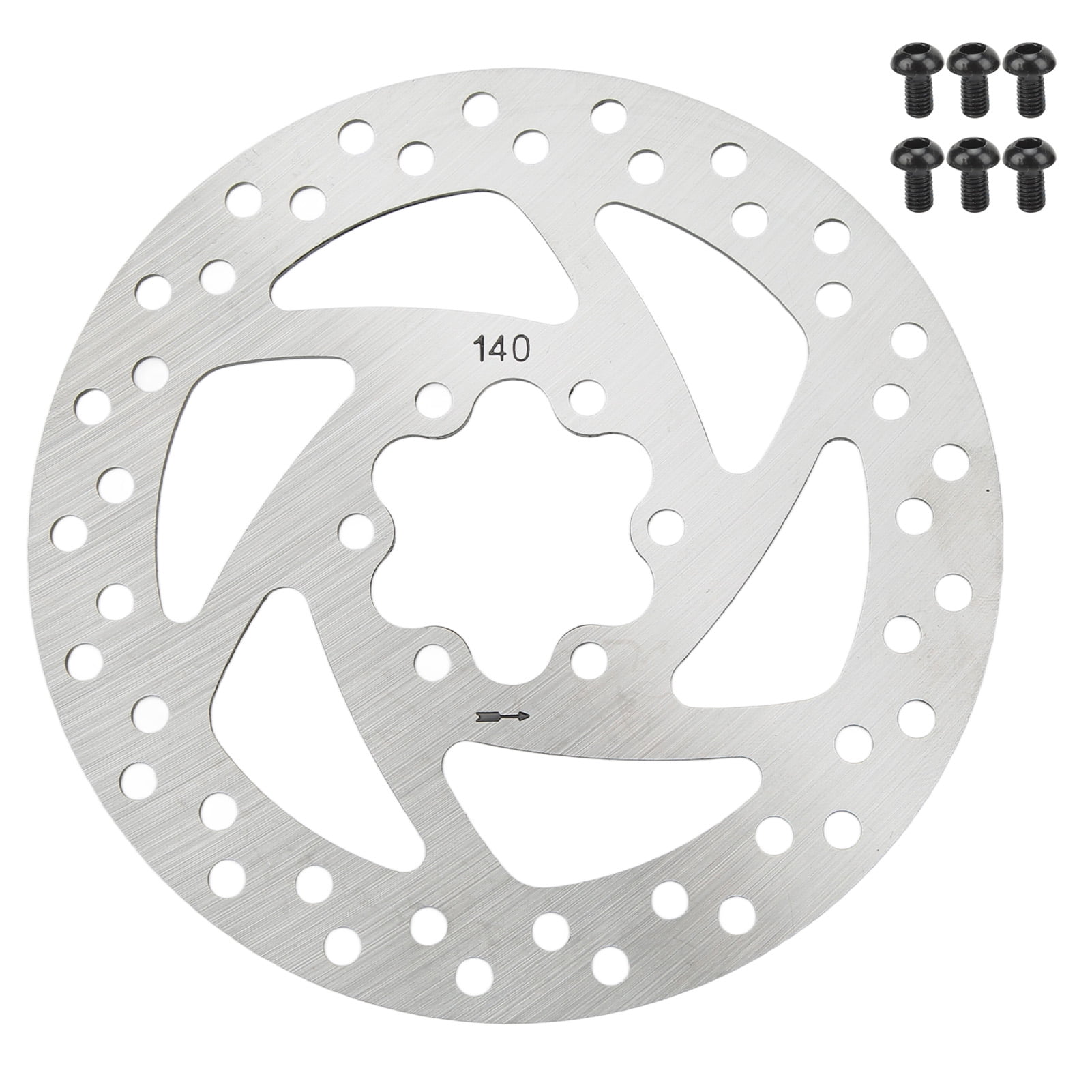 140mm Electric Scooter Brake Disk Stainless Steel 6 Hole Brake Disc ...