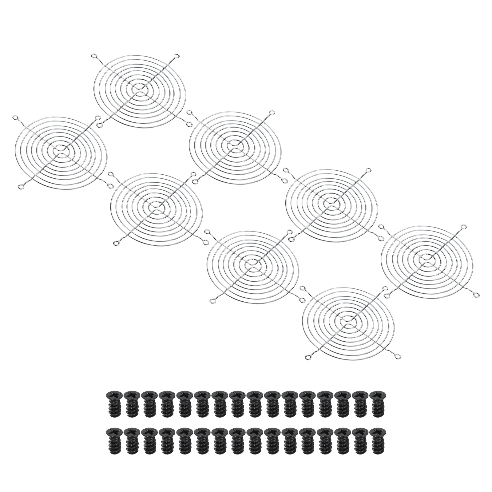 140mm Fan Finger Grill, Metal Grill Protector Guard with Screw, Silver ...