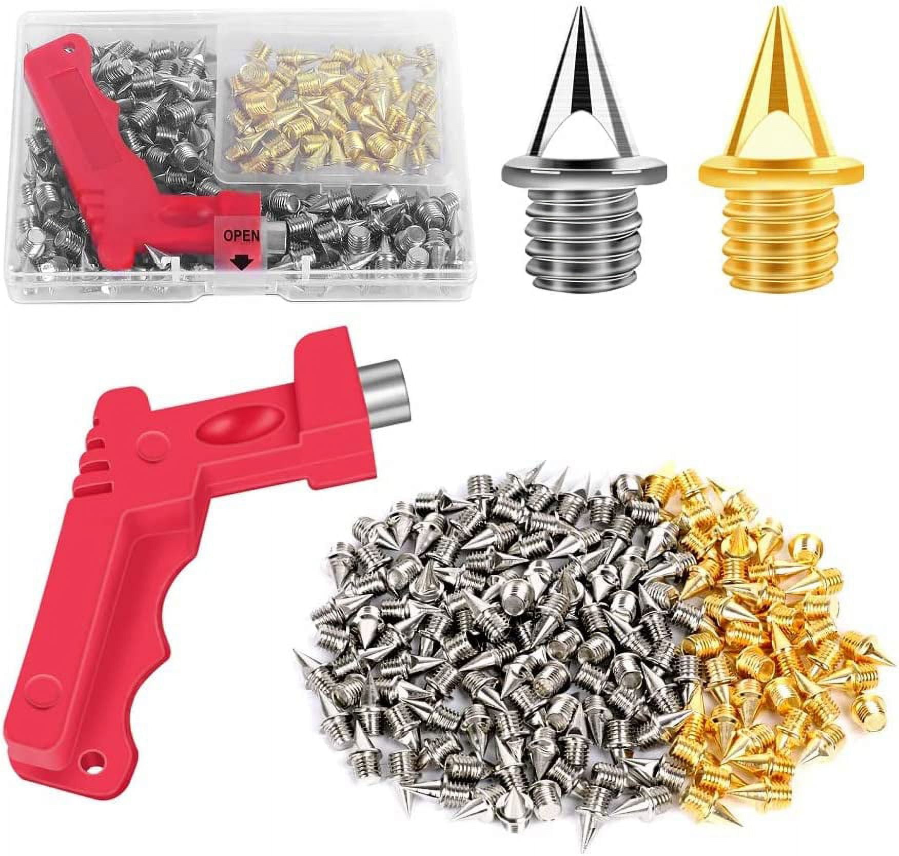 140pcs 1/4 Inch Track Spikes with a Spike Wrench,Hard Steel 140pcs 1/4 Inch Track Spikes with a Spike Wrench,Hard Steel