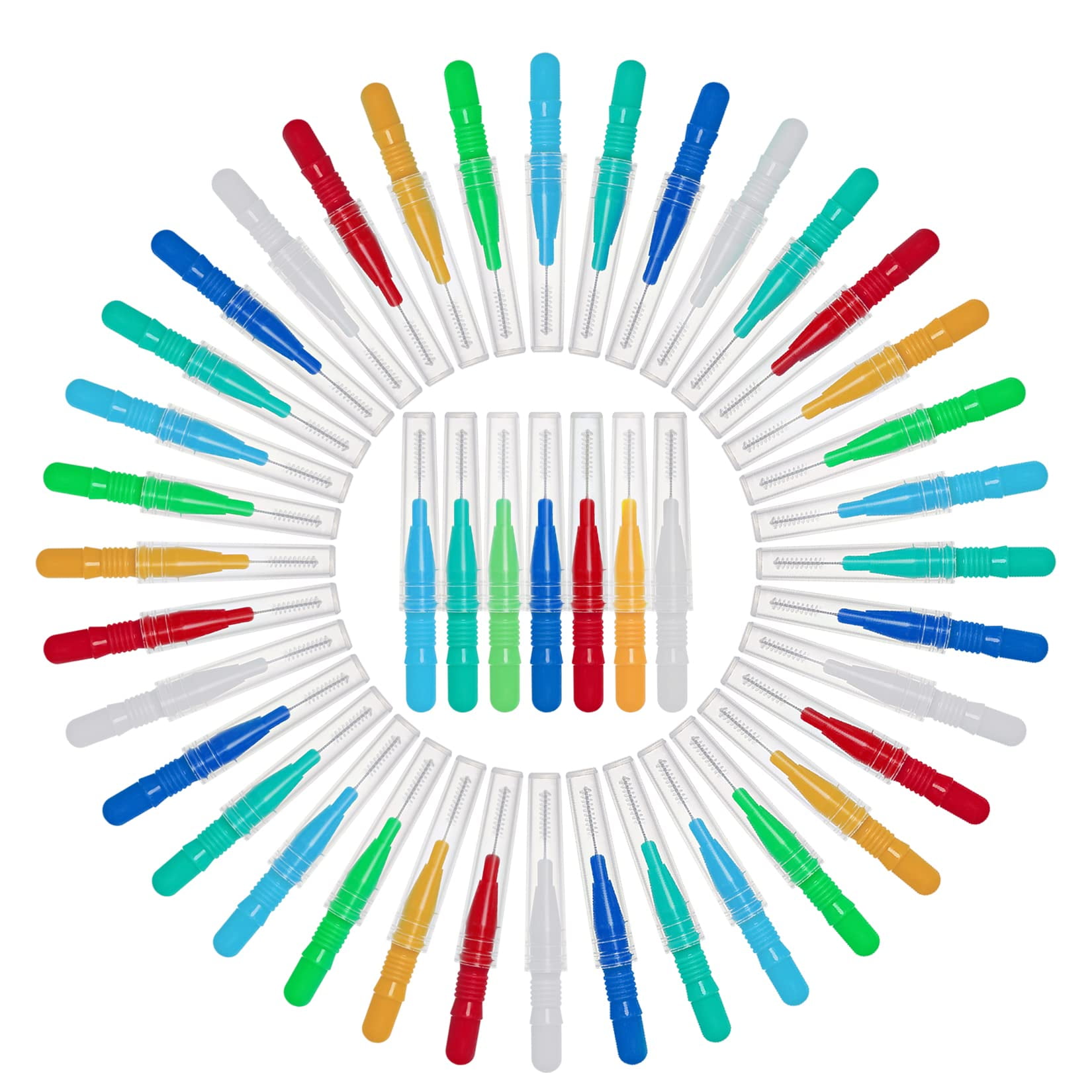 140pcs Interdental Brush Braces Brush Braces Flossers Proxy Brushes ...