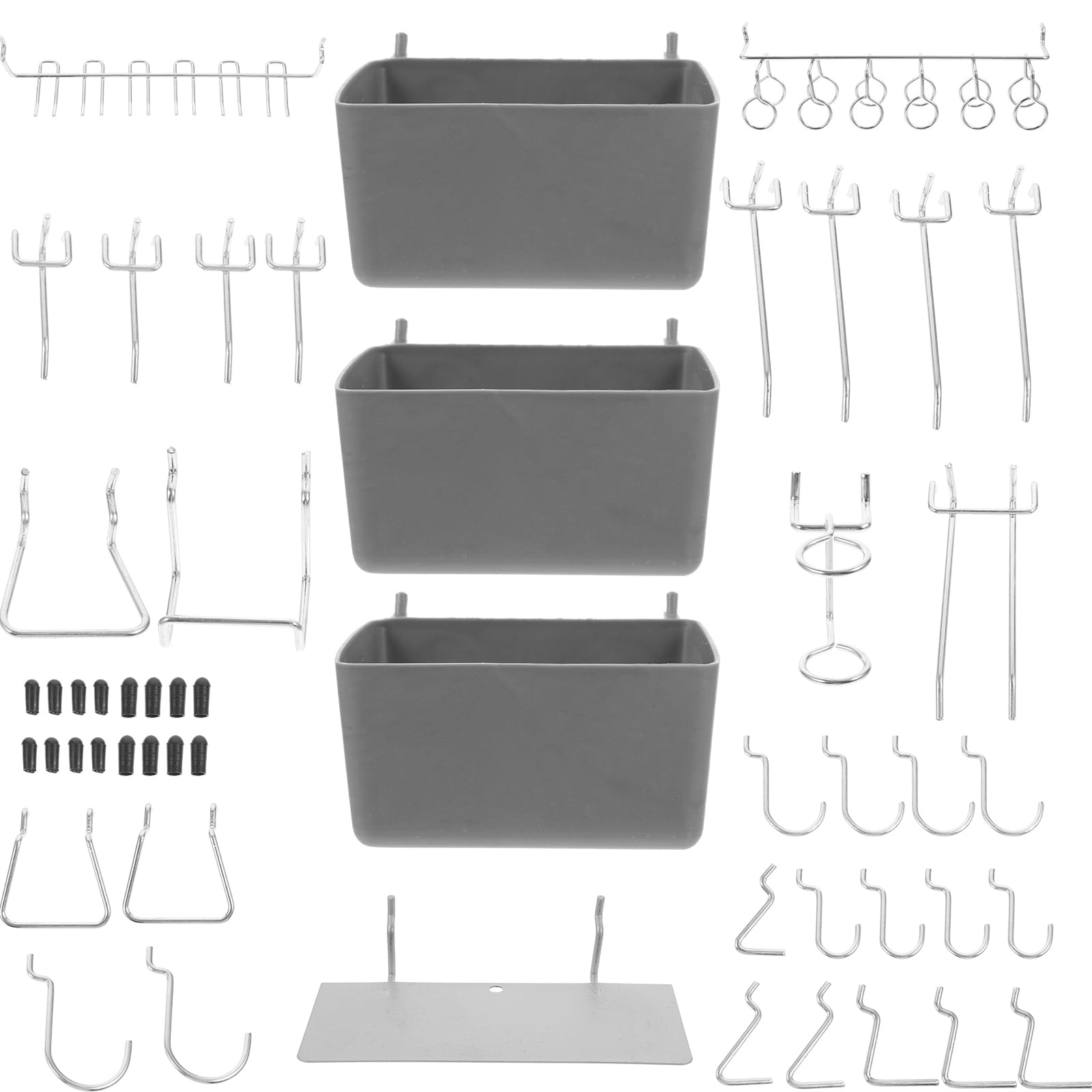 140pcs Peg Board Hanging Hanger Organizer Kit Peg Board Bins Peg Board ...