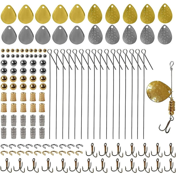 VanRolldex DIY Spinner Fishing Lure Kit for Trout, Bass & Salmon, 140 ...