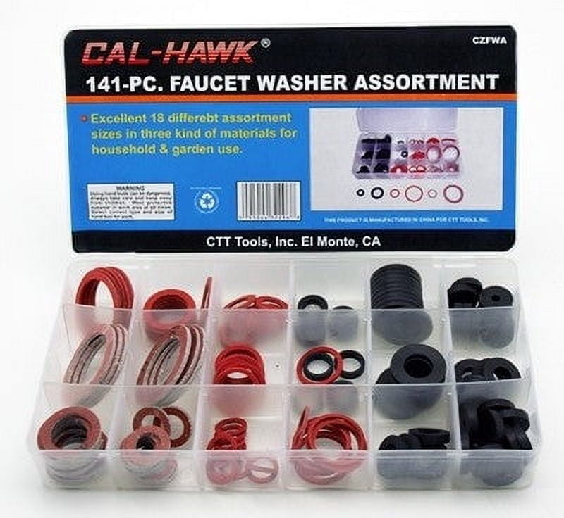 141 pc Rubber Garden Hose Faucet Sink Plumbing Washer Seal Ring ...