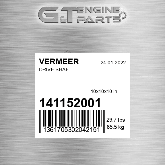 141152001 DRIVE SHAFT fits VERMEER (New OEM) - Walmart.com
