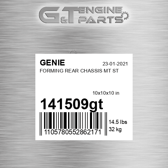 141509GT FORMING REAR CHASSIS MT ST fits Genie (New OEM) - Walmart.com