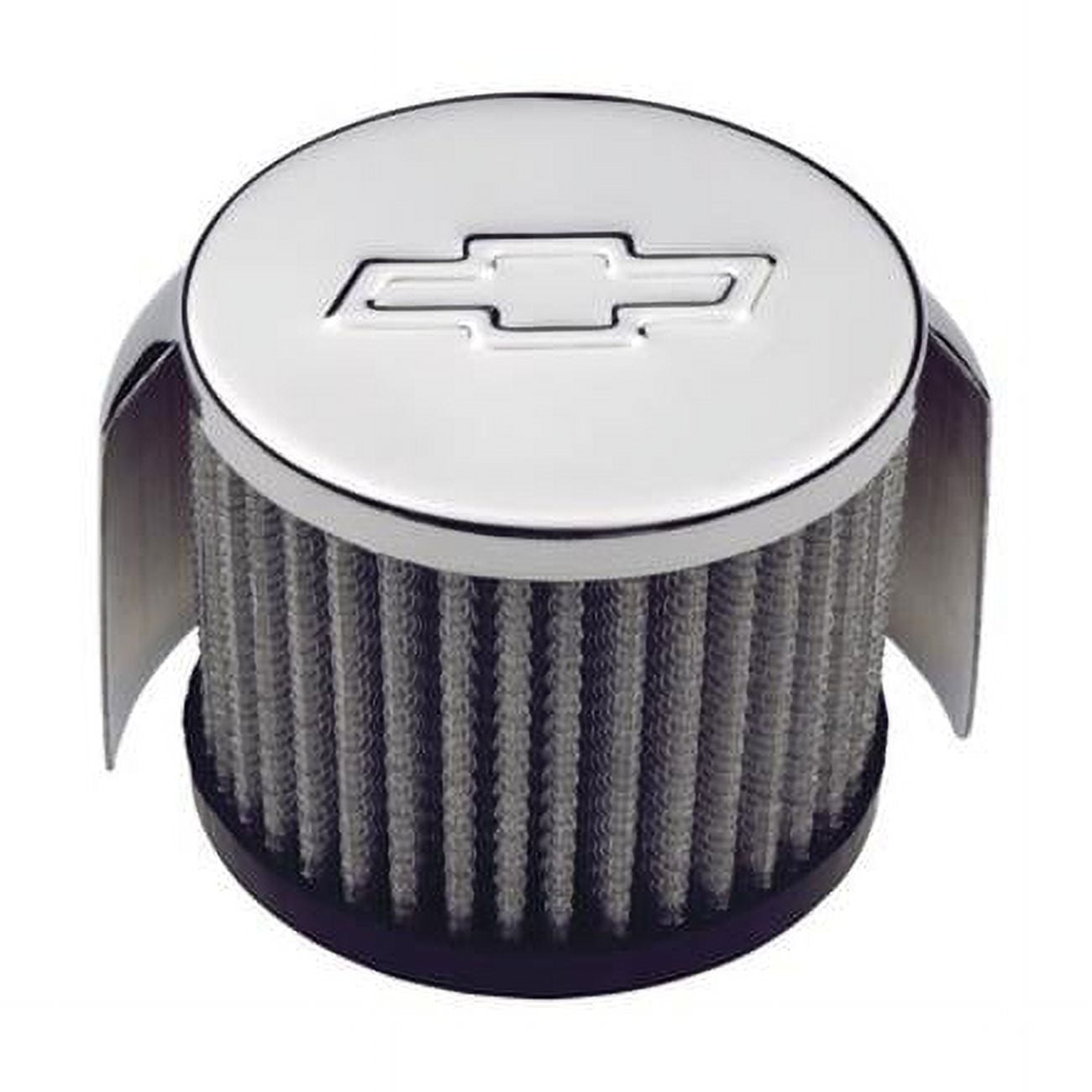 141621 Chrome Chevy Bow Tie Valve Cover Air Breather Cap Push-In with ...