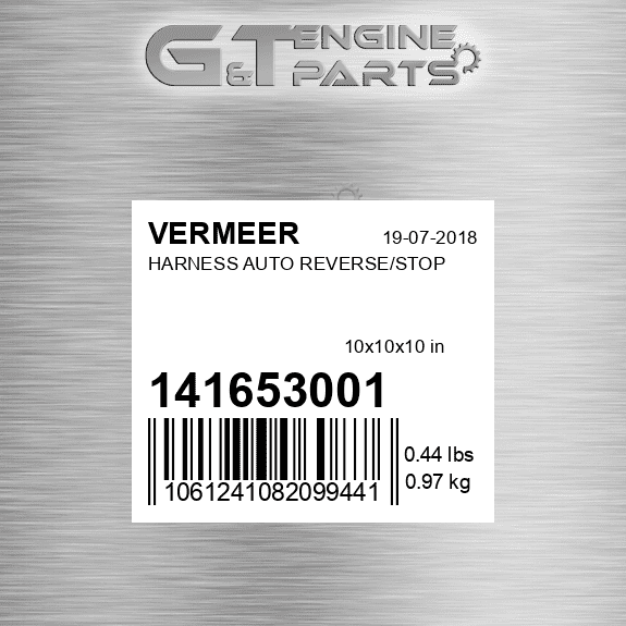 141653001 HARNESS AUTO REVERSE/STOP fits VERMEER (New OEM) - Walmart.com