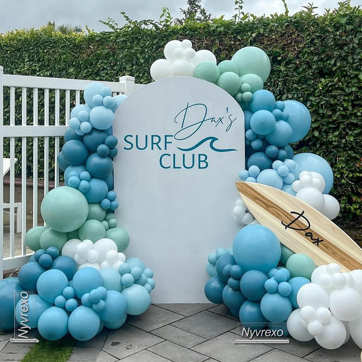 141Pcs The BigTRDN One Balloon Arch Garland Kit, Dusty Blue Pastel ...