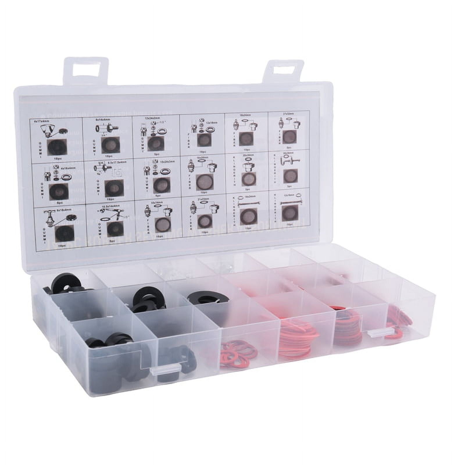 141Pcs Flat Rubber O-Ring Seal Hose Gasket Washer for Faucet Grommet 18 ...