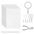 141Pcs Heat Shrink Paper for Keychains Plastic Plastic Craft Set with ...