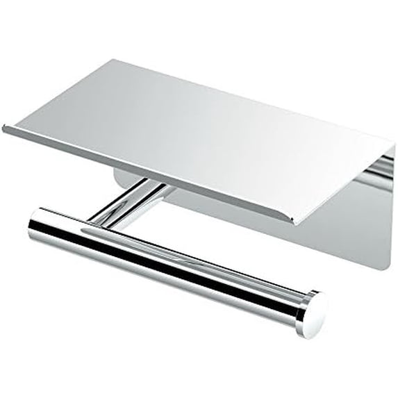 1420 Latitude II Toilet Paper Holder with Shelf, Wall Mounted Bathroom ...