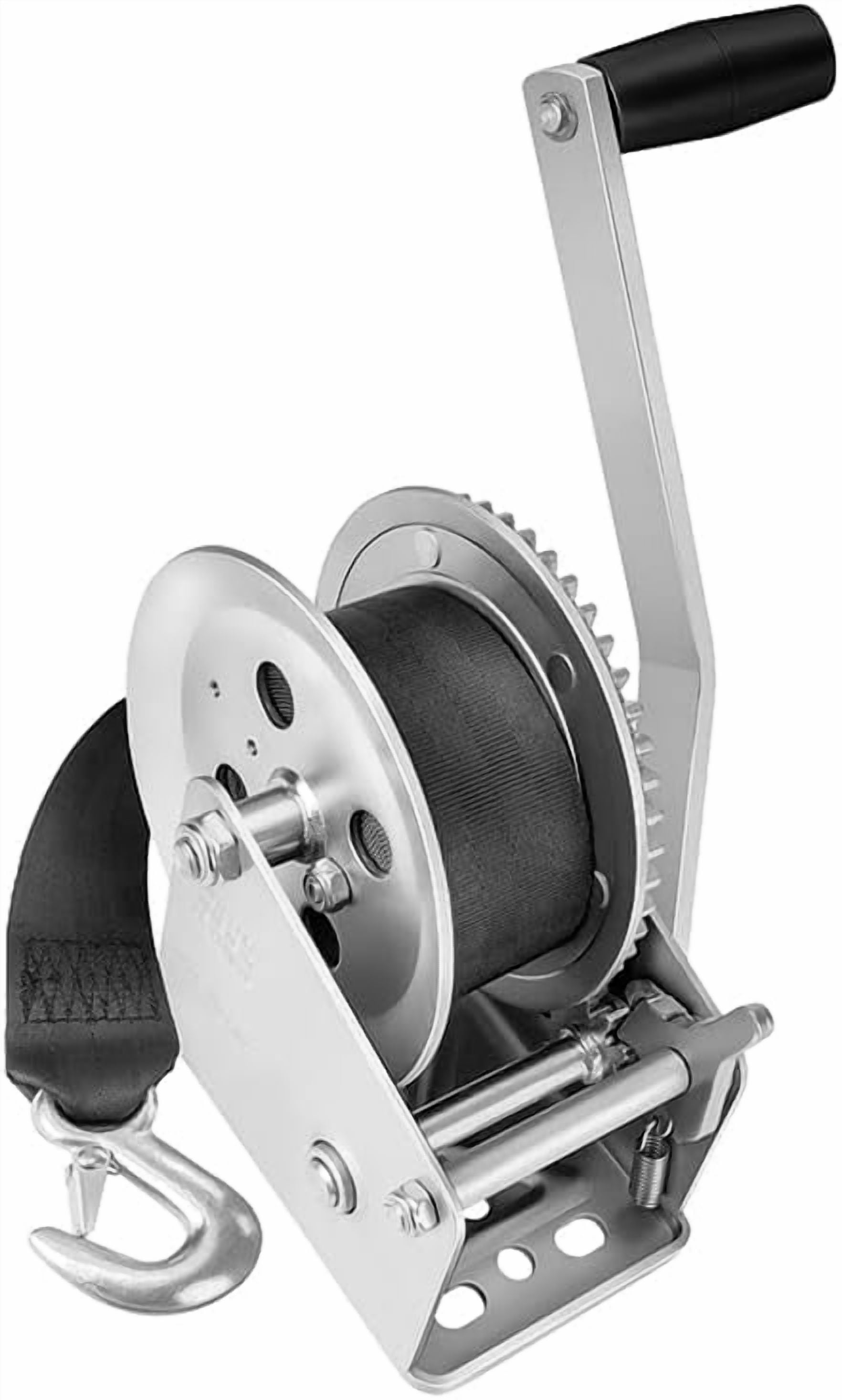 **142305 boat trailer winch with 20 foot winch strap with hook, 1,800 ...