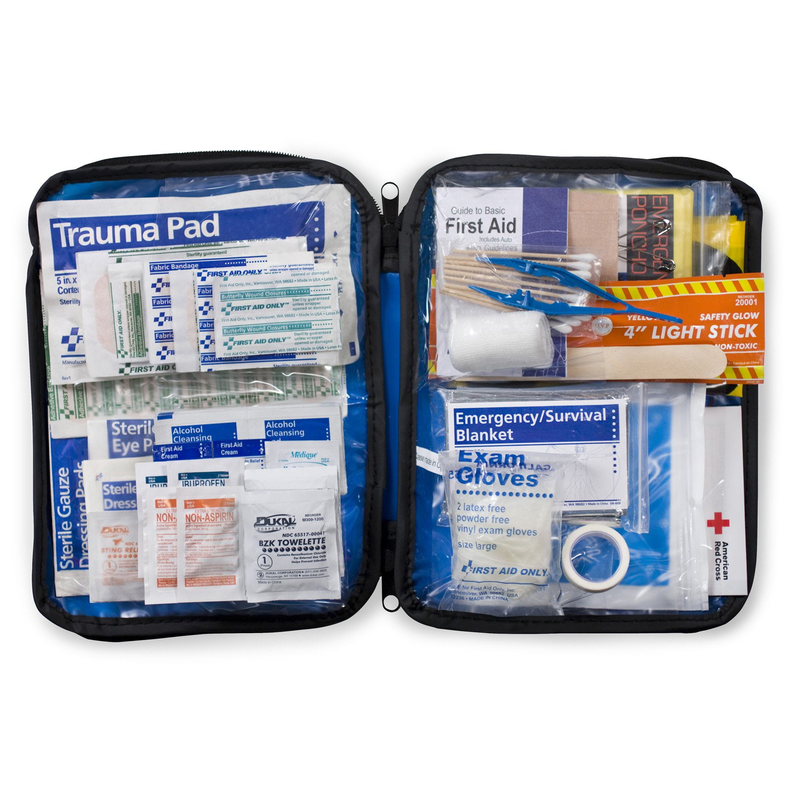143-Piece Auto First Aid Kit - Walmart Business Supplies