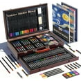 143 Piece Deluxe Art Set,Art Supplies with 3 Drawing Pads,Waterclolr ...