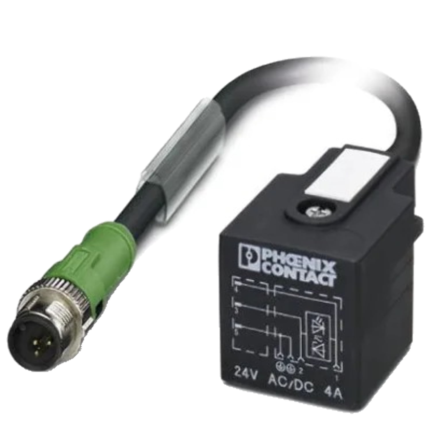 1434905 Cable assembly SAC-3P-MS/1,5-PUR/A-1L-ZSCO with a 3 Pole Valve ...