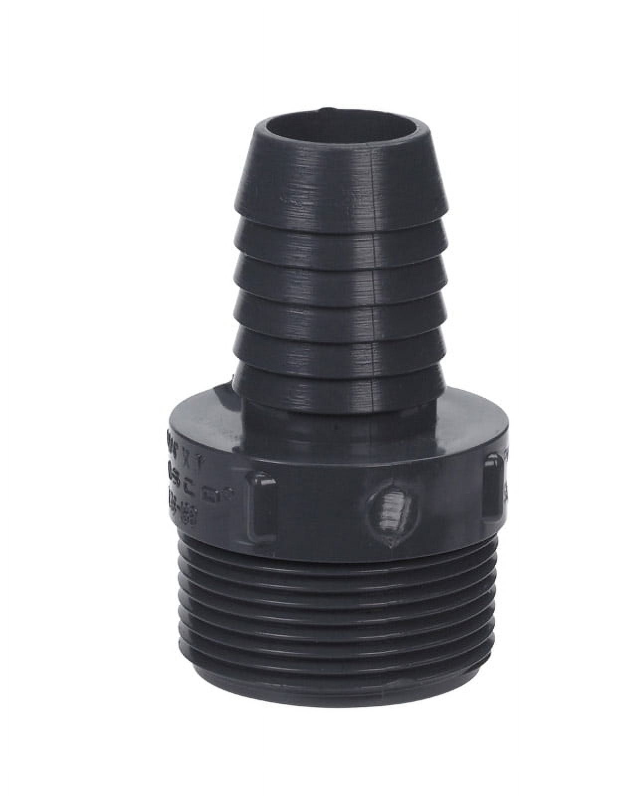 1436-168 Pipe Fitting, Poly MPT Reducing Insert Adapter, 1-1/4 x 1-In ...