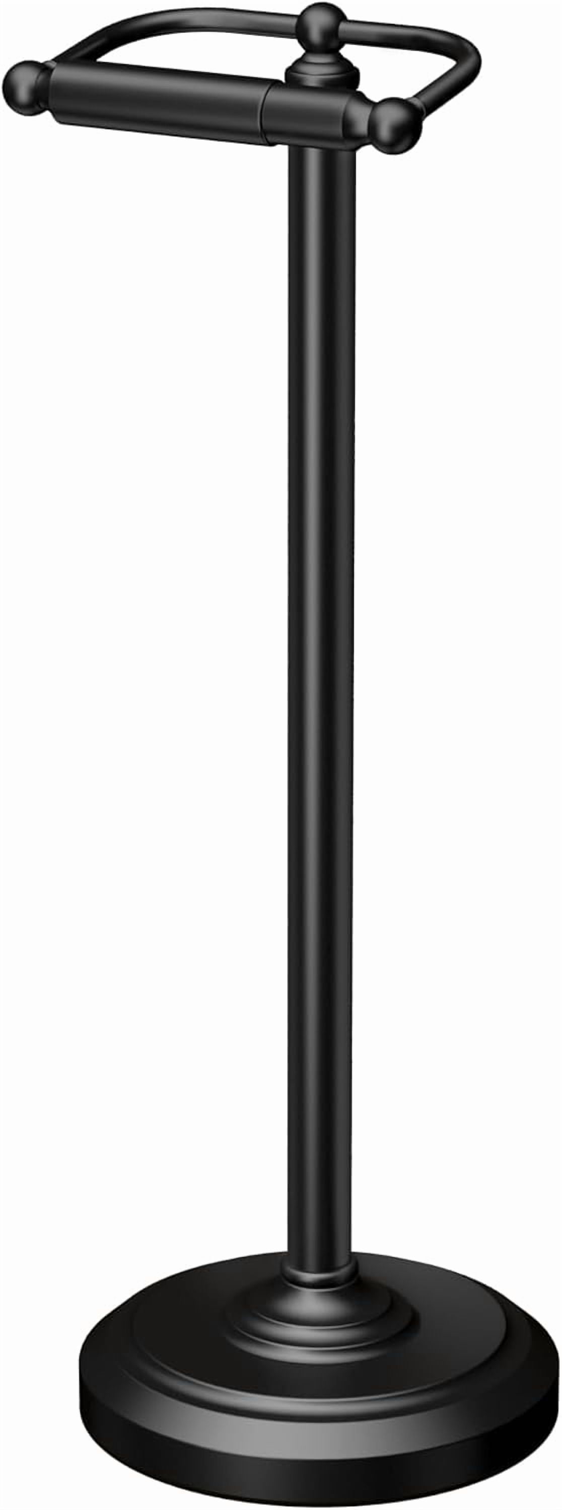 1436MX, Freestanding Toilet Paper Holder, 22” H, Matte Black/Floor ...