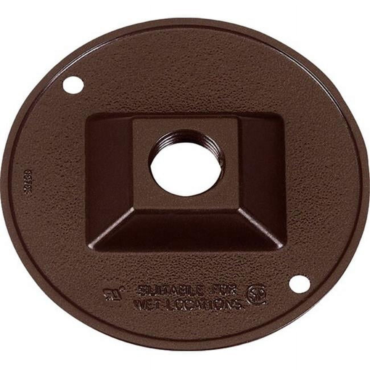 14381BR 4.25 in. Bronze Round Outlet Box Cover - Walmart.com