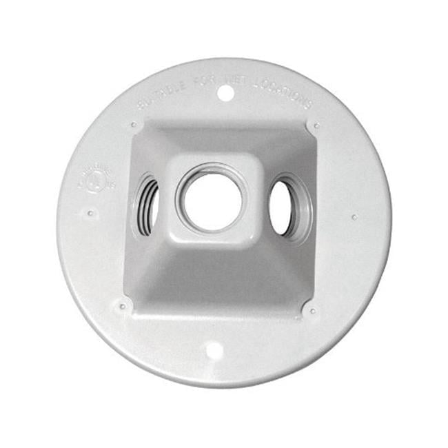 14390WH Plastic Round Lamp Holder White - Walmart.com