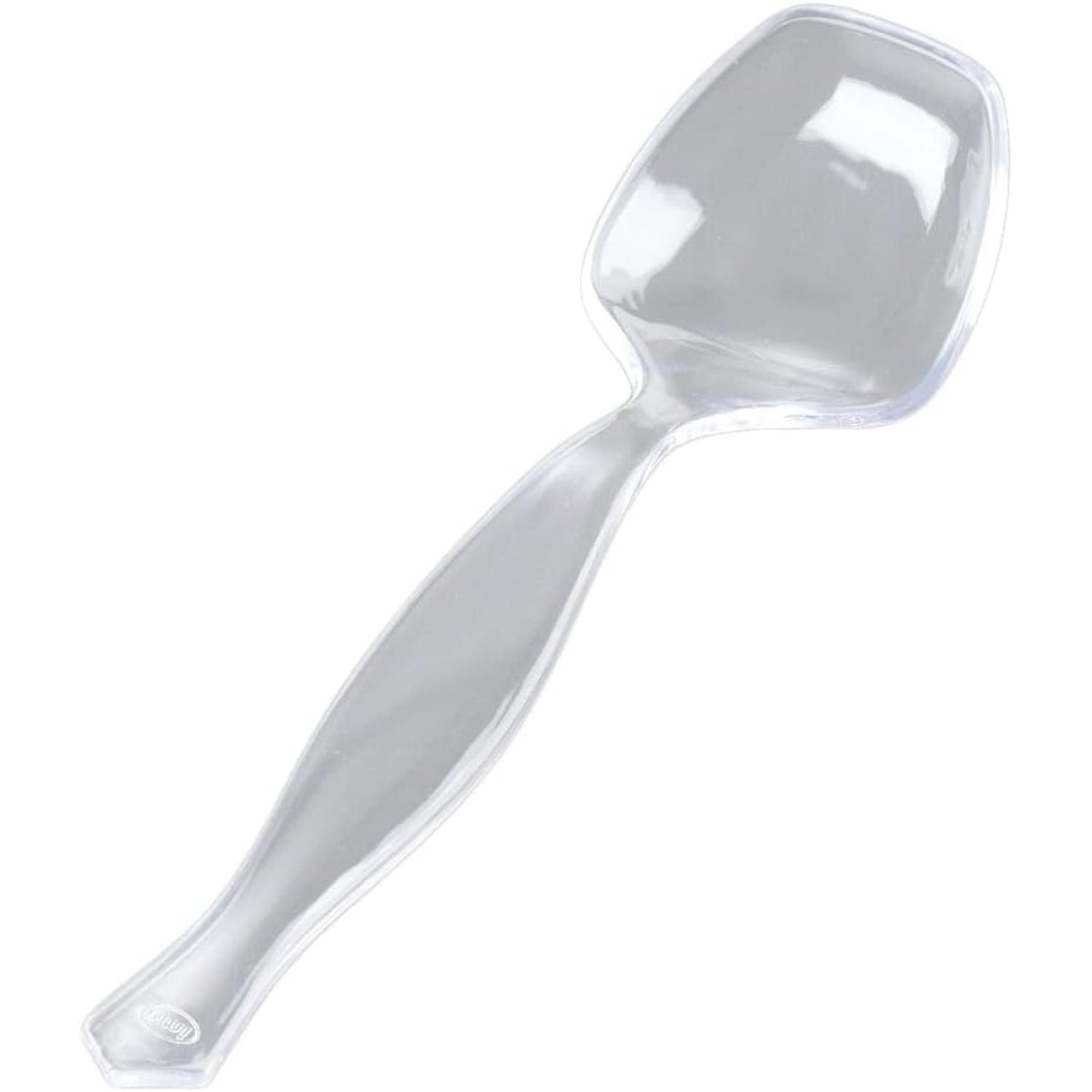 144 8.5" Clear Serving Spoons Hard Disposable Plastic Serving Spoon ...