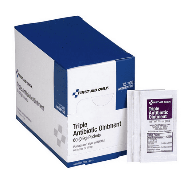144/Bx Triple Antibiotic Ointment 0.5g Each Single Packets, First Aid ...