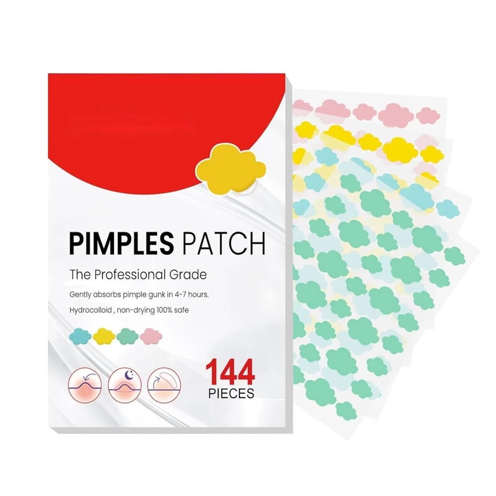 144 Count Cute Clouds Pimple Patches,Colorful Zit Covers,Facial ...