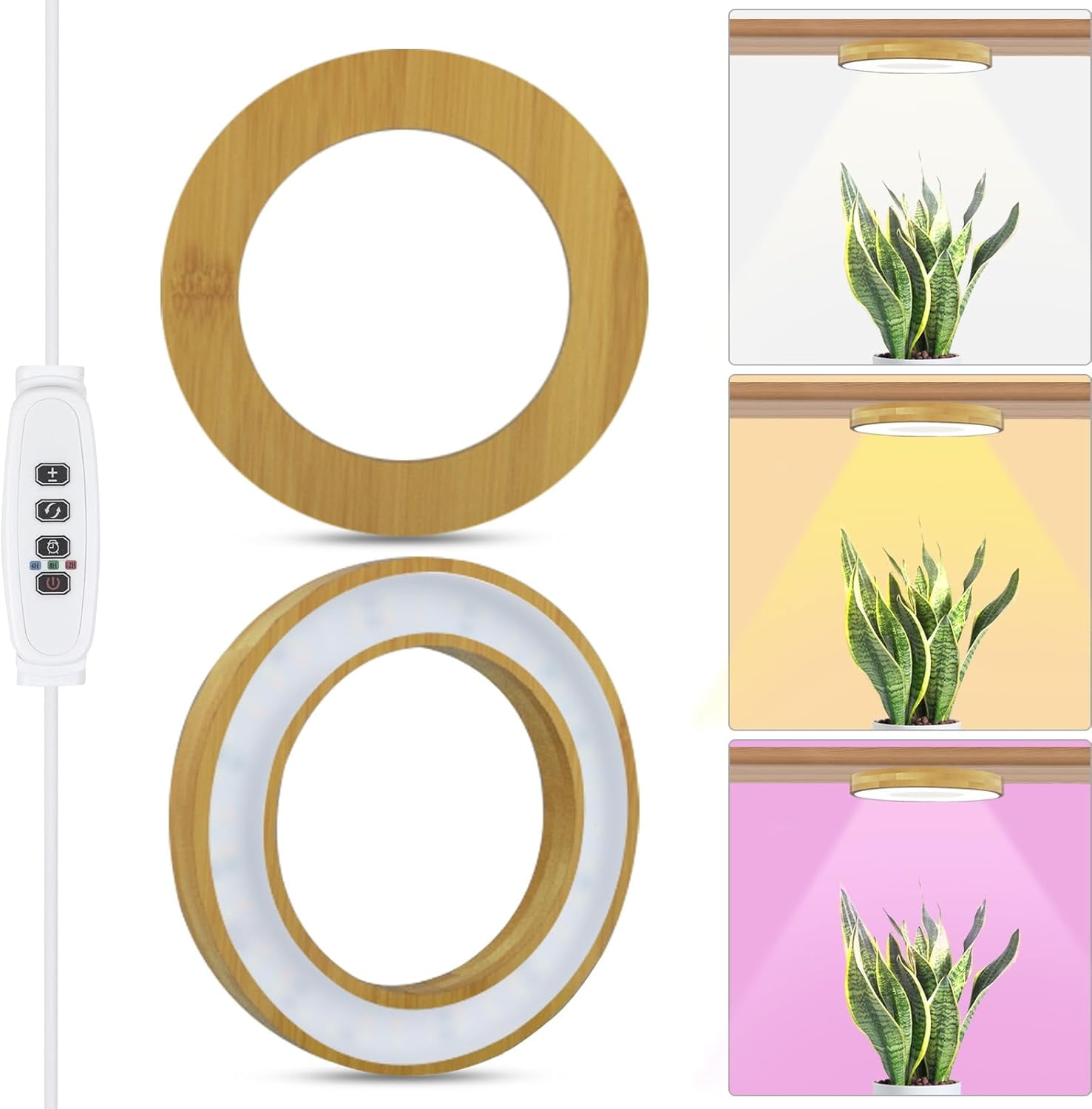 144 LED Grow Lights for Indoor Plants Full Spectrum, Plant Light with ...