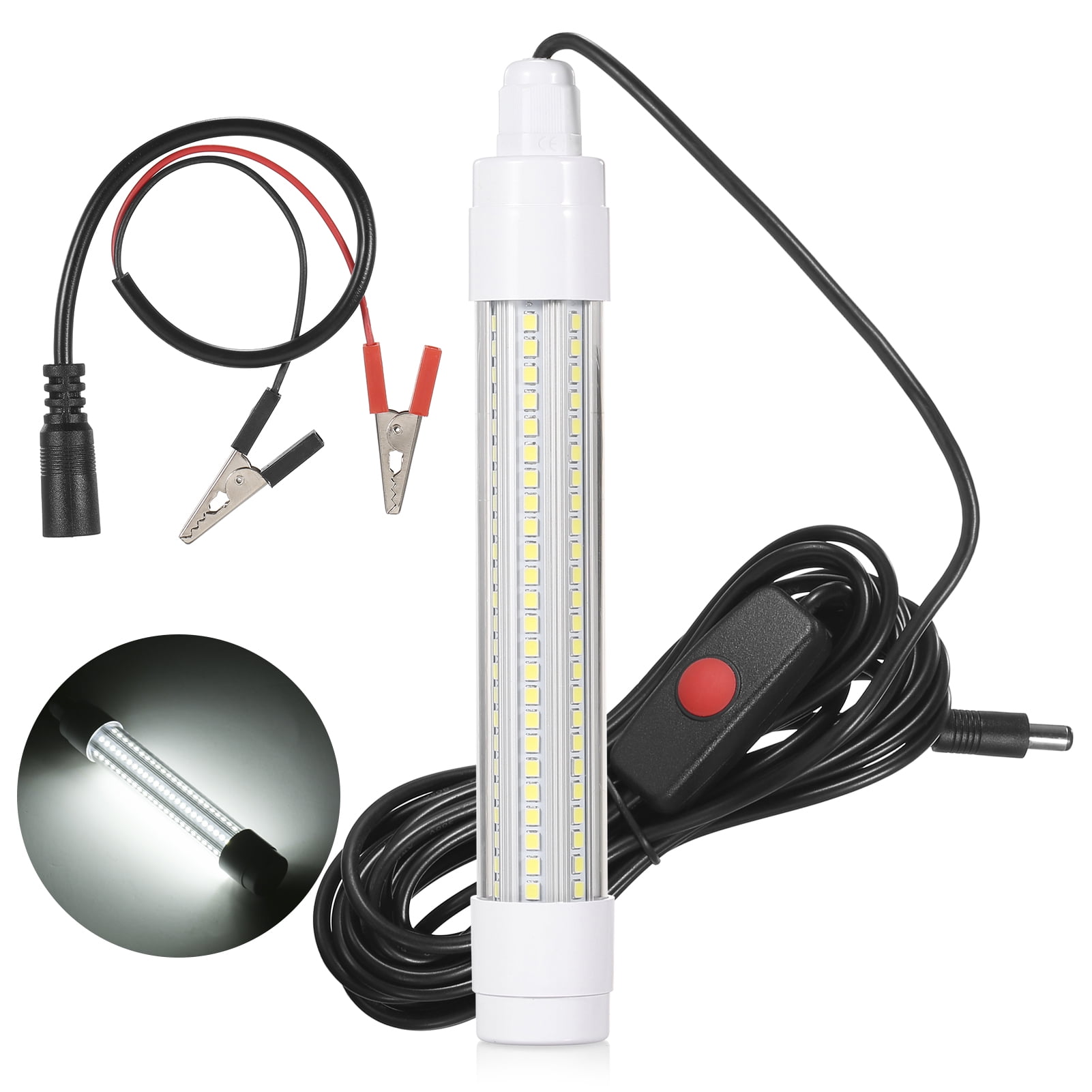 144 LED Submersible Fishing Light Underwater Fish Finder Lamp Night ...