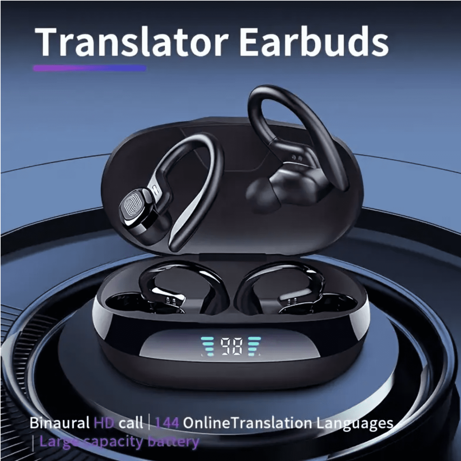 144 Language AI Translation Earbuds – Real-Time Voice Translator, Two ...