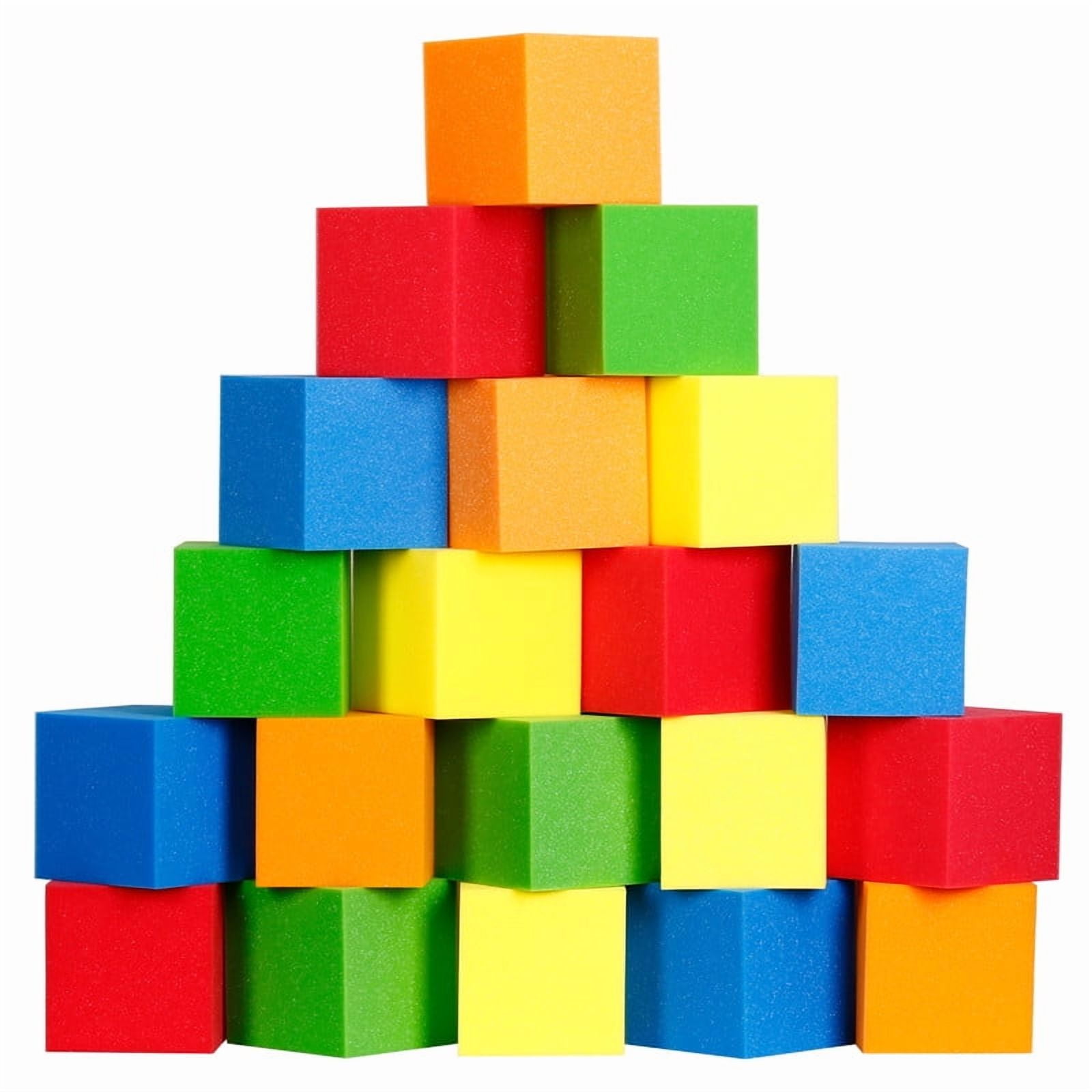 144 PCS Foam Cubes, Colorful Foam Pit Cubes 5.9"x5.9"x5.9", Flame ...