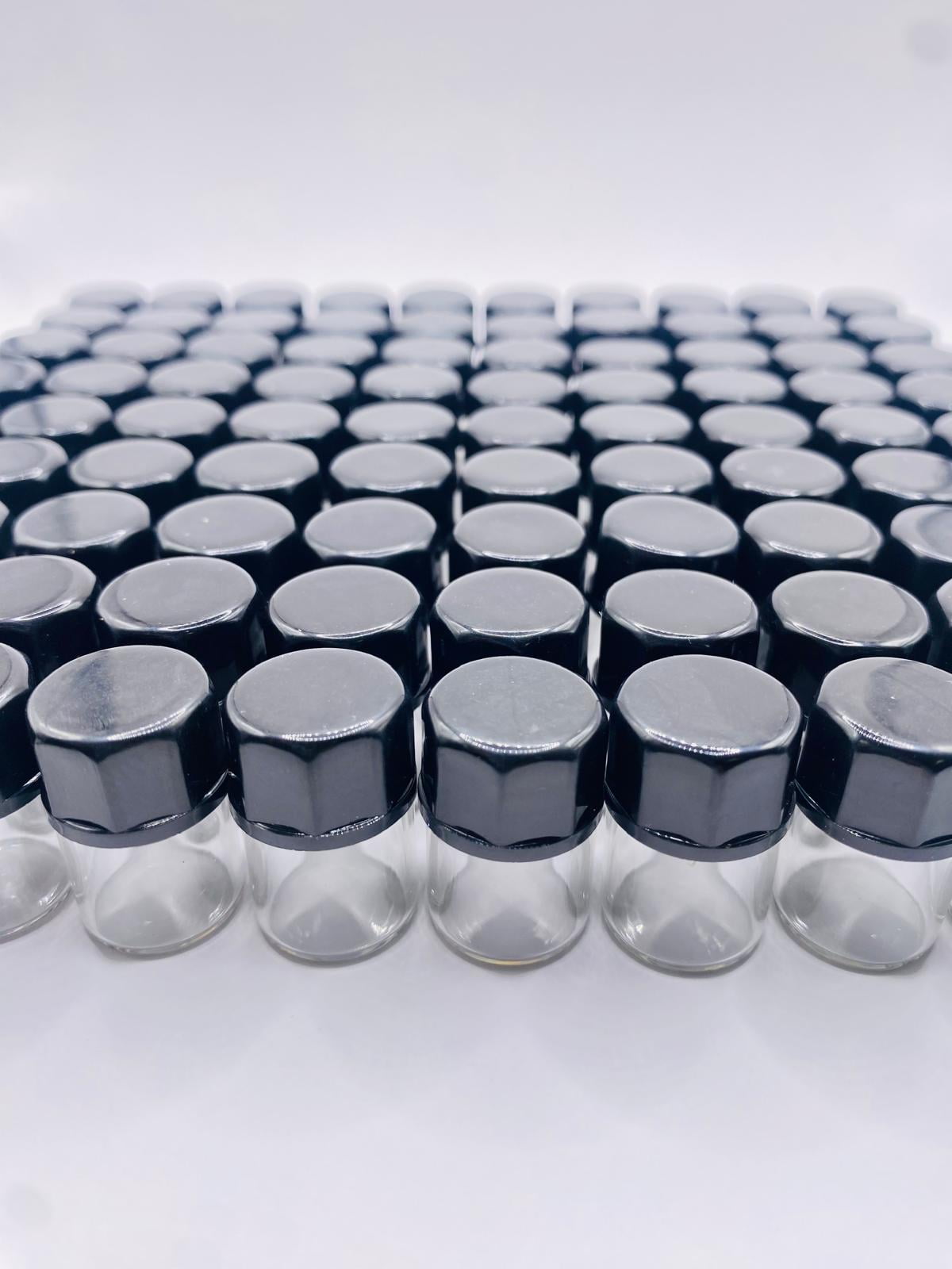 [144 Pack] 1.5 ml Glass Vials, High Grade Borosilicate Glass Empty ...