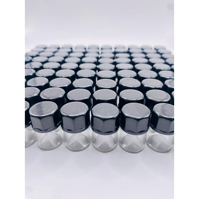 [144 Pack] 2 ml Glass Vials, High Grade Borosilicate Glass Empty Vials ...